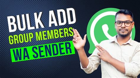 How To Bulk Number Add WhatsApp Group Member Use WA Sender Bangla