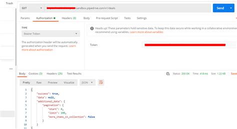 Manipulate Data Using Access Token App Development Pipedrive