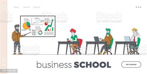 금융 비즈니스 컨설팅 또는 이사회 회의 방문 페이지 템플릿에 문자 직원들이 회사 전략에 대해 논의합니다 경영자에 대한 스톡 벡터 아트 및 기타 이미지 Istock