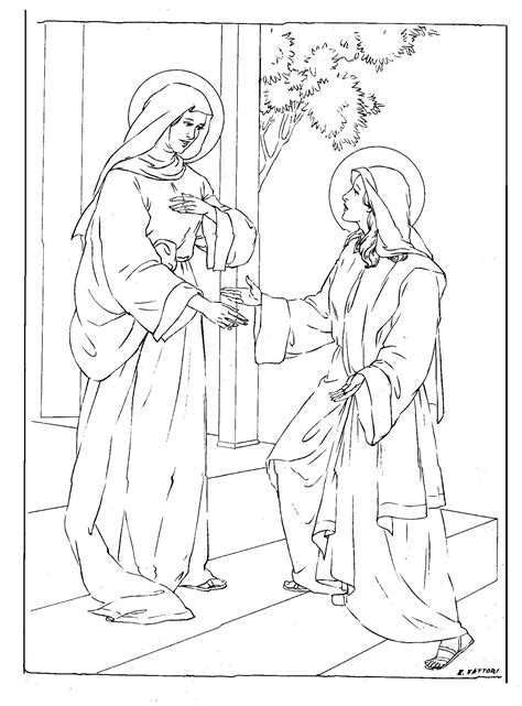 Annunciation Coloring Page At Free Printable