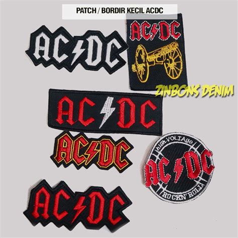 Jual Patch Bordir Murah Emblem Bordir Jaket Motif Band Luar Keren Murah Patch Acdc Patch Music