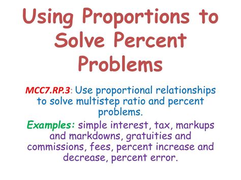 PPT Using Proportions To Solve Percent Problems PowerPoint Presentation ID 1548449