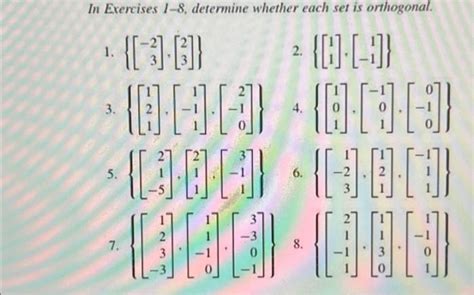 Solved In Exercises Determine Whether Each Set Is Chegg Com