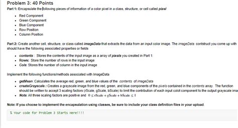 Problem 3 40 Points Part 1 Encapsulate The Following Chegg