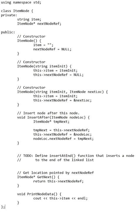 solved 8 19 lab grocery shopping list linked list