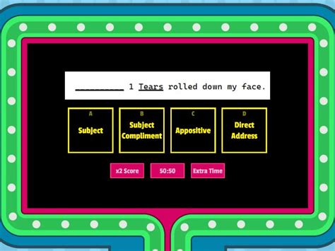 Nominative Case Gameshow Quiz