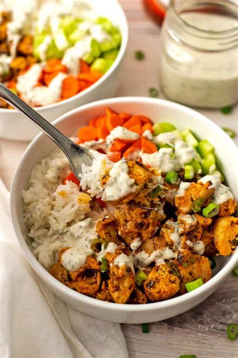Buffalo Chicken Rice Bowls Bites Of Wellness