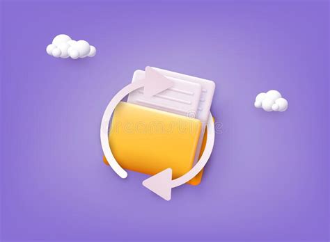 Cloud Storage Icon Digital File Organization Service Or App With Data