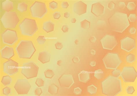 Light Orange Gradient Geometric Hexagon Background