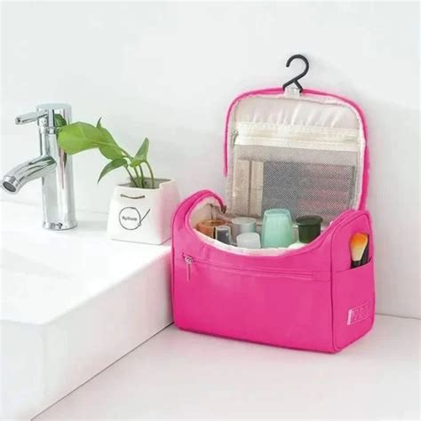 Multicolor Pink And Blue Cosmetic Bag Pouch At Rs Piece In Surat ID