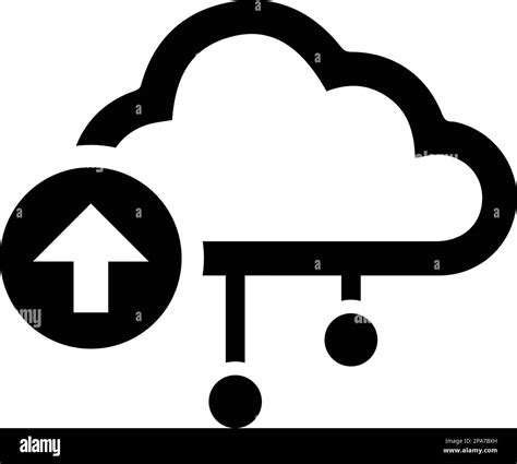 Cloud Computing Icon Simple Editable Vector EPS File Stock Vector