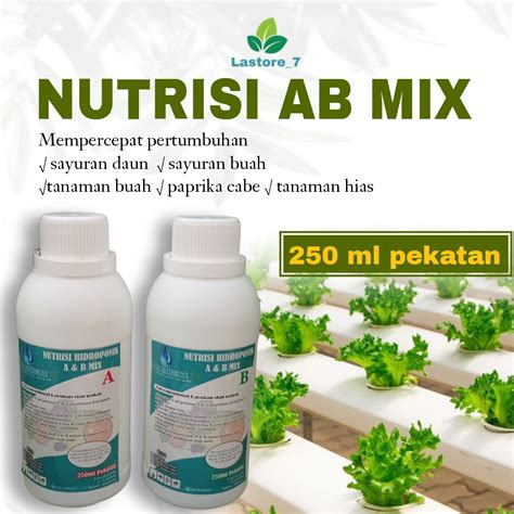 Nutrisi AB Mix Cair LA NUTRIENT Pekatan 250 Ml Untuk Sayuran Daun
