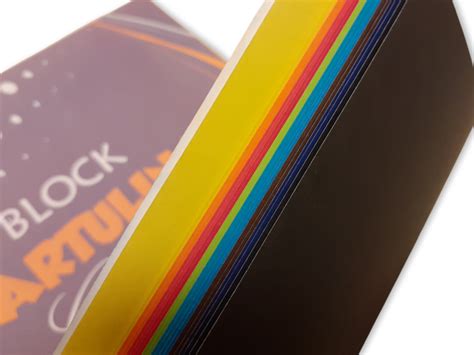 Block A4 Cartulina Colores 20 Hojas Papelería Trazos
