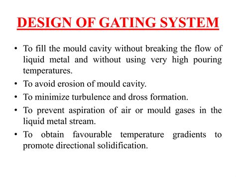Gating System In Casting Pptx
