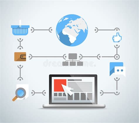 Abstract Modern Network Scheme Stock Illustration Illustration Of