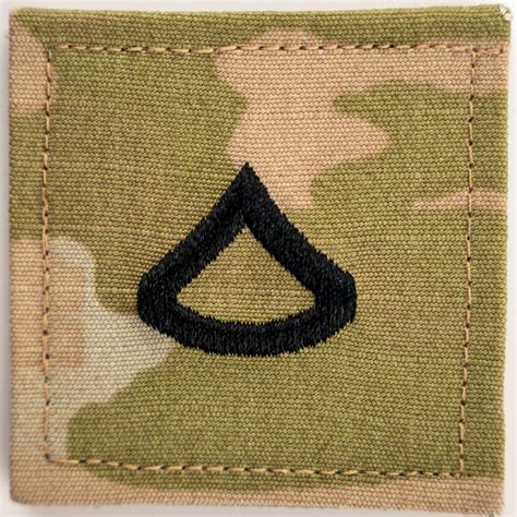 Army Pfc Ocp Rank Patch 3 Color With Velcro