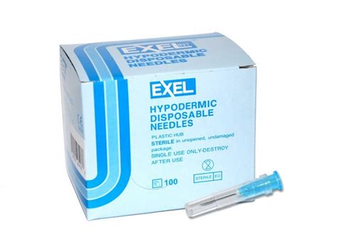 Hypodermic Needle 23g X 1 Box100 Case4 Boxs