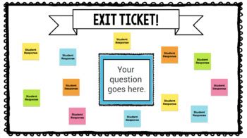 Jamboard Activity Template Exit Ticket By The Smiley Classroom