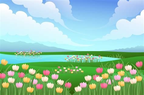 Images De Paysage Printemps Dessin Téléchargement Gratuit Sur Freepik