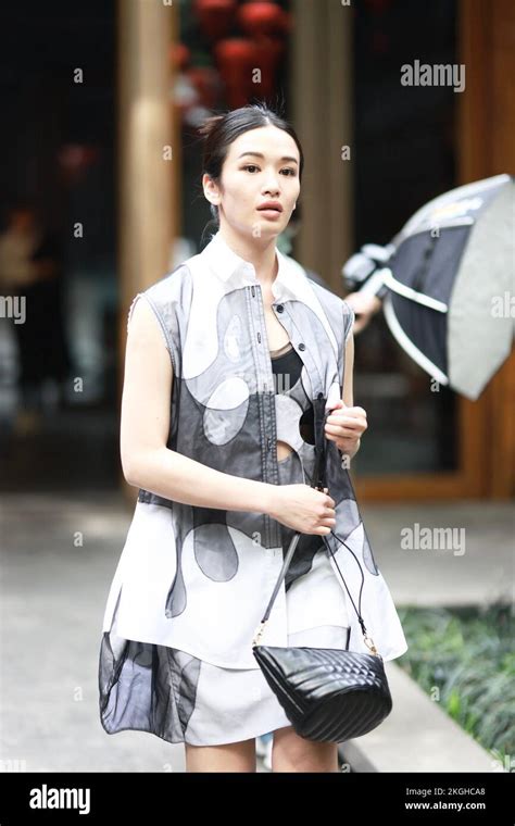 Chinese Actress Zhang Bojia Attended A Burberry Activity In Chengdu