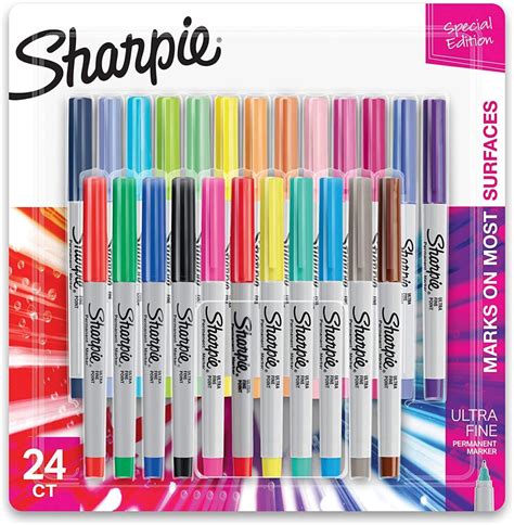 Sharpie Color Burst Permanent Markers Ultra Fine Point 24 Pack 10 24