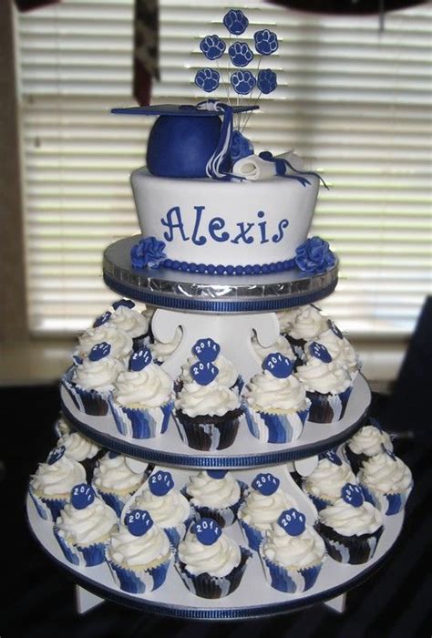 10 High School Graduation Cupcakes Towers Photo High School