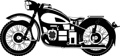 Motorcycle Side View Vector White Vector Side View Vector White Png And Vector With