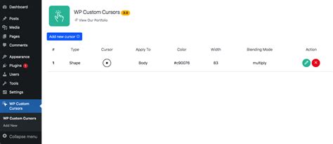 Wp Custom Cursors Wordpress Cursor Plugin By Web Trendy Codecanyon