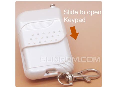 4 Key Rf Keypad Transmitter 433 Mhz Ev1527 Learning Code [3776] Sunrom Electronics