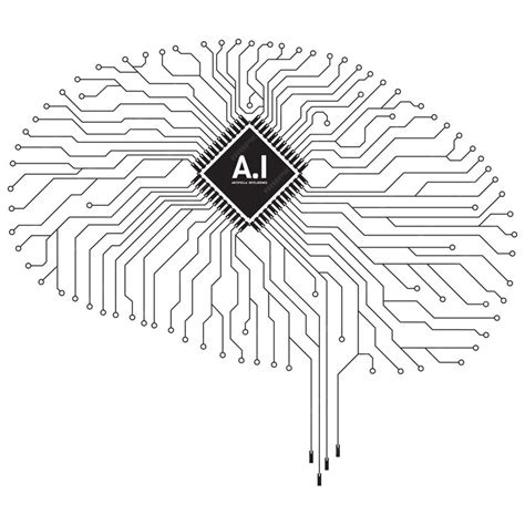 Premium Vector Artificial Intelligence Ai Circuit Brain Head Data