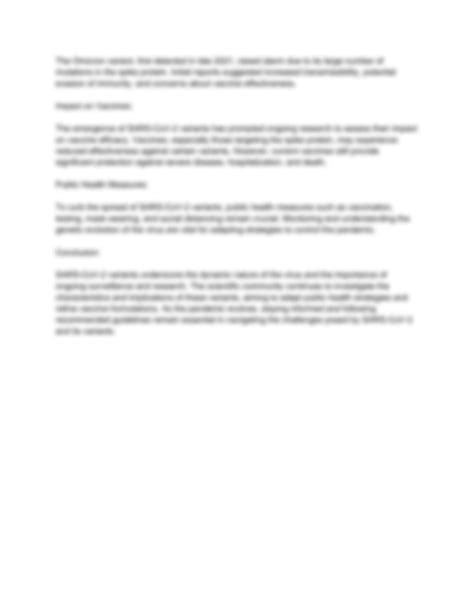 SOLUTION Title Understanding Sars Cov 2 Variants Unraveling The