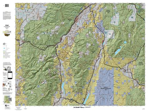Monroe Utah Mule Deer Hunting Unit Map With Land Ownership Map By