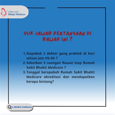 Quiz Berhadiah Rs Bhakti Medicare