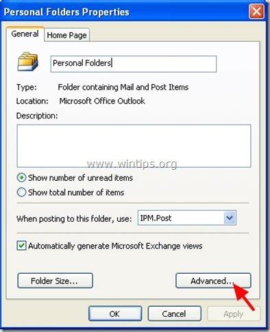 How To Open Outlook PST Data File In Outlook Or WinTips Org
