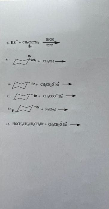 Solved Organic Chemistry Major Minor Products Type Of