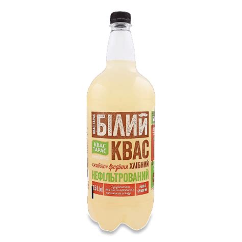 Квас «Квас Тарас» «Білий» хлібний 1,5л – онлайн-супермаркет «Сільпо»