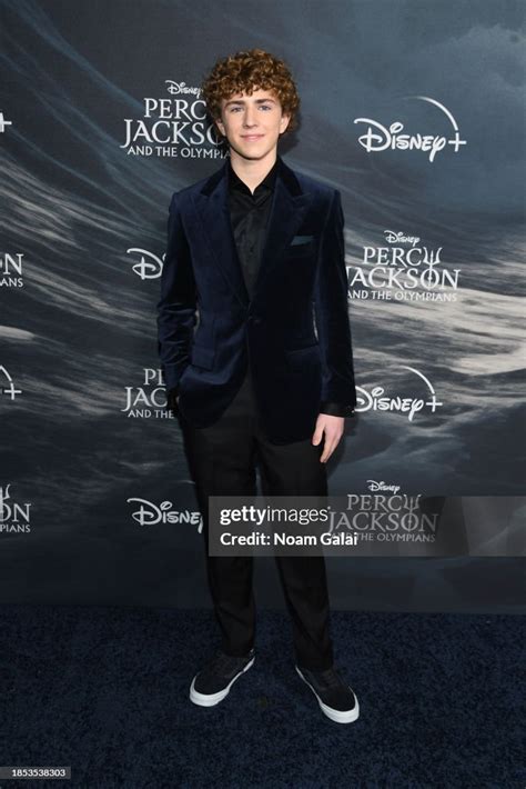 Walker Scobell Attends Disneys Percy Jackson And The Olympians