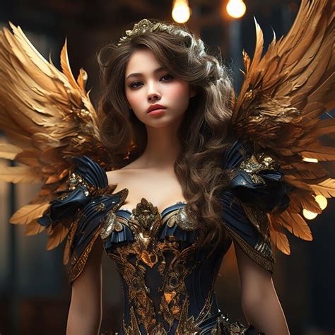 Premium Ai Image That Beautiful Girl Wore A Gorgeous And Luxurious