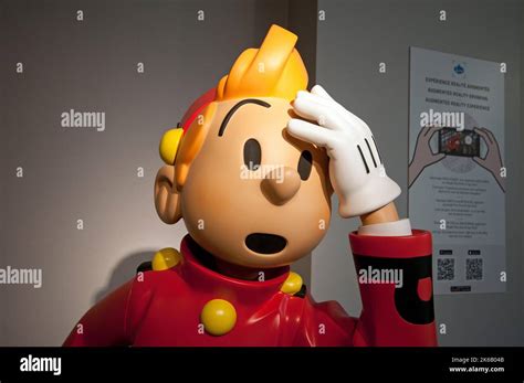 Statue Of Tintin Character Created By Hergé In 1929 Comics Art