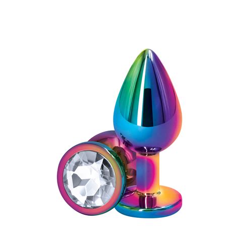 Buy The Rear Assets Medium Mulitcolor Aluminum Anal Plug With Round