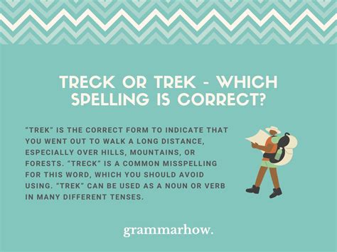 Treck Or Trek Which Spelling Is Correct Examples Trendradars
