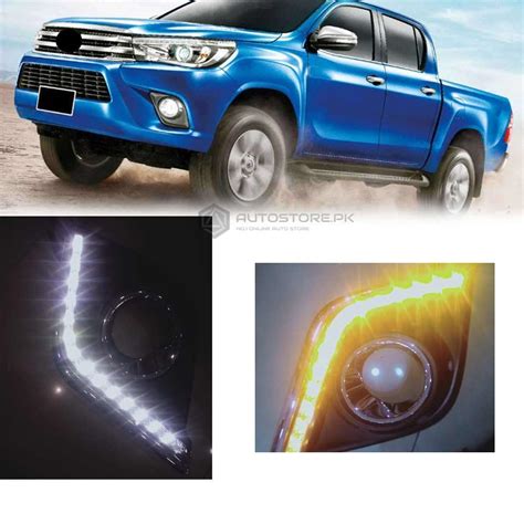 Toyota Hilux Revo Fog Lamp DRL Covers V