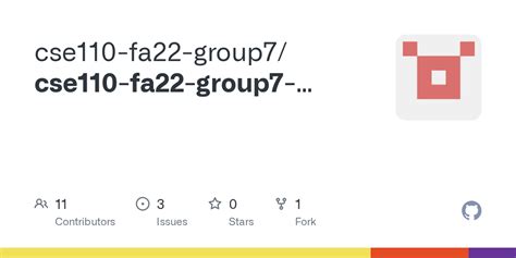 Github Cse110 Fa22 Group7cse110 Fa22 Group7 Project