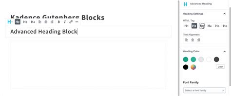 advanced text block kadence wp documentation