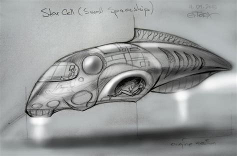 Small Spaceship Design Concept By Tora 2015 Spaceship Design Concept