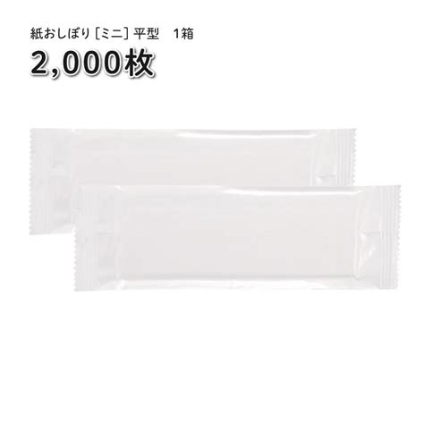 紙おしぼり ミニ 平型 2000枚【1枚あたり約242円】【送料無料※離島沖縄除く】 Oshibori 03 Best