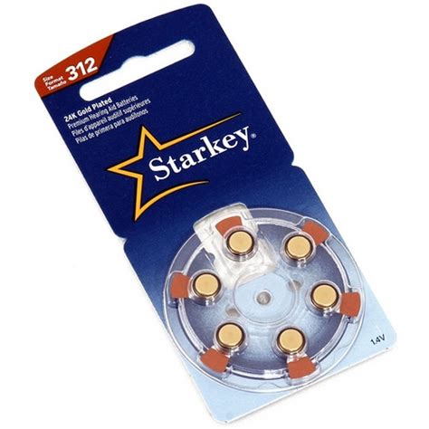 60 Baterias Pilhas Aparelho Auditivo 312 Pr41 Starkey R 99 00 Em