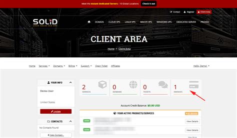 How To Pay Your Invoice Solidvps Knowledgebase How Can We Help