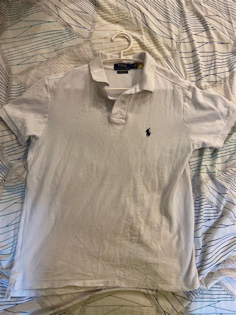 White Polo Ralph Lauren Shirt Mens Fashion Tops And Sets Tshirts