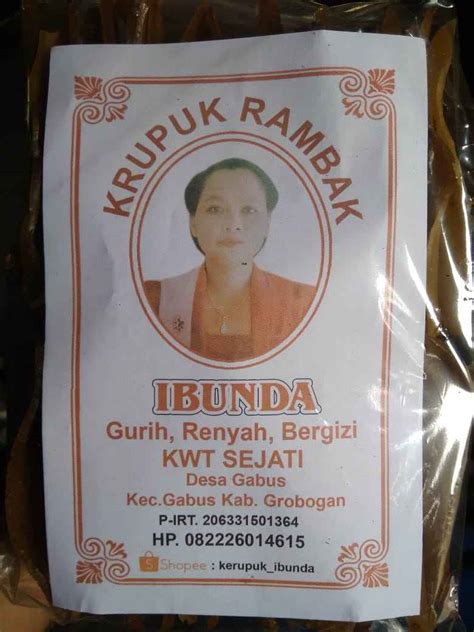 Makanan Kecamatan Gabus Kabupaten Grobogan